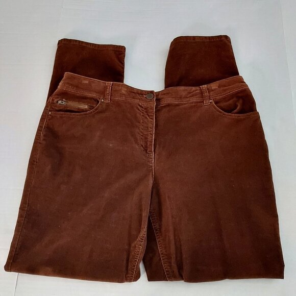 Chico's | Pants & Jumpsuits | Chicos Brown Straight Leg Corduroy Pants ...